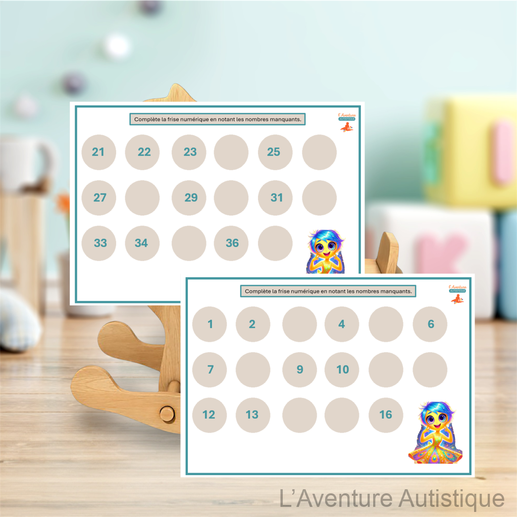 Outil pédagogique: Numéro manquant - L'Aventure Autistique